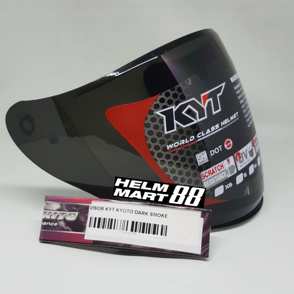 Visor KYT KYOTO Dark Smoke Kaca Helm KYT Original | Shopee Indonesia Visor KYT KYOTO Dark Smoke Kaca Helm KYT Original | Shopee Indonesia