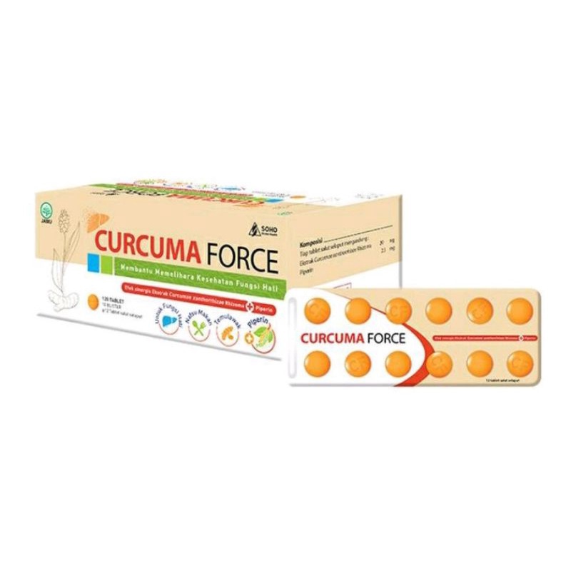 Jual curcuma force 1 strip @ 12 tablet | Shopee Indonesia