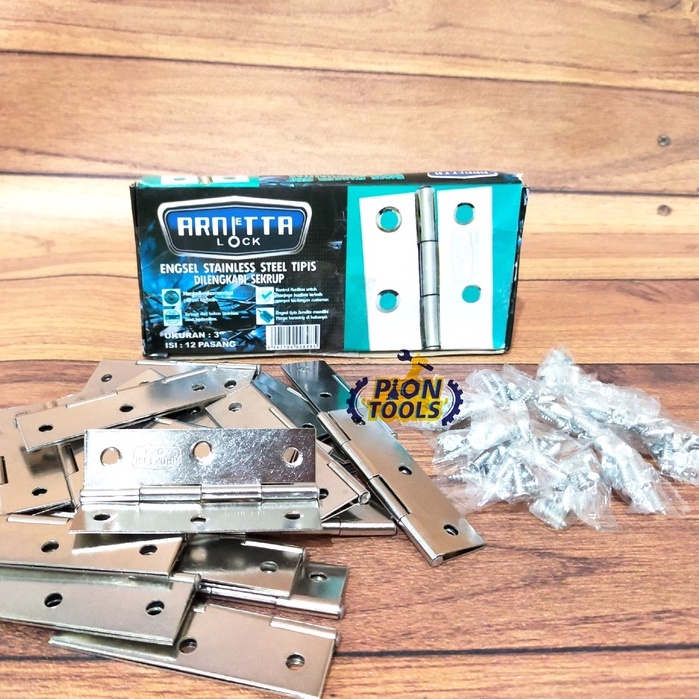 Jual ARNETTA ENGSEL PINTU JENDELA 3" STAINLESS SS 3 inch 7,5 cm ...