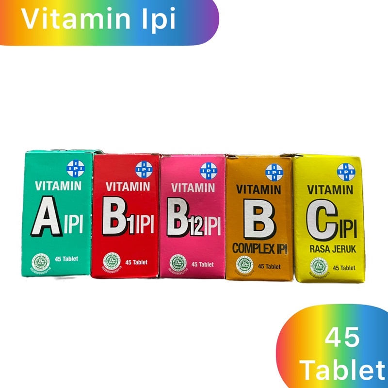 Jual Vitamin Tablet Hisap Vitamin IPI A IPI, B1 IPI, B12 IPI , B ...