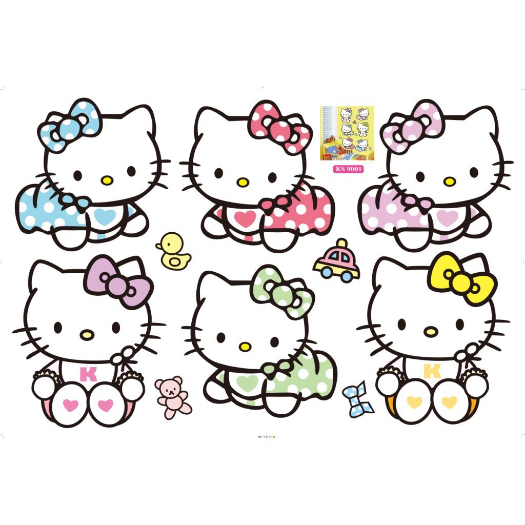 Jual STIKER STICKER SETIKER DINDING HK HELO HELLO KITTY KITY ...