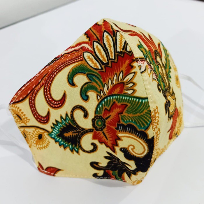 Jual Masker Kain Motif Batik - 3ply dengan Filter SpunBond (Earloop ...