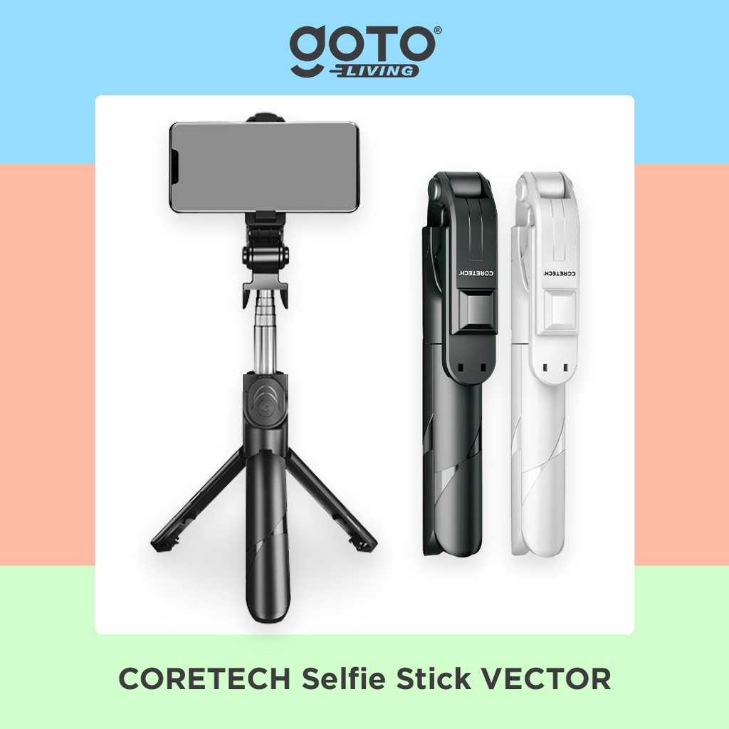 Jual Coretech Vector Selfie Stick Tongsis Tripod Bluetooth Remot ...