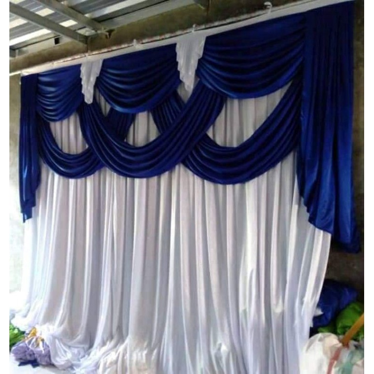 Jual begron dinding warna biru benhur & putih ukuran lebar 6 mtr tinggi ...