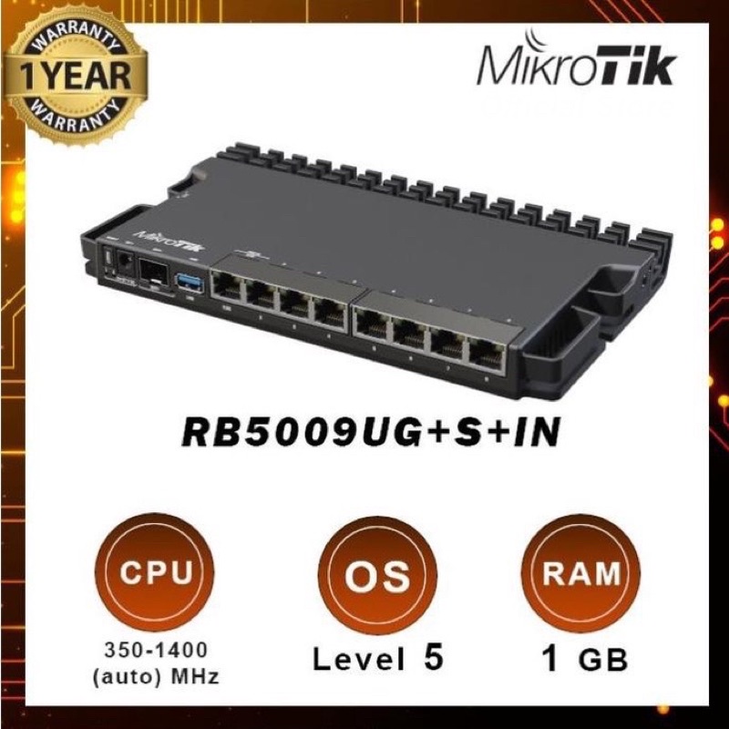 Jual Mikrotik RB5009UG+S+IN RB 5009 router Indonesia|Shopee Indonesia