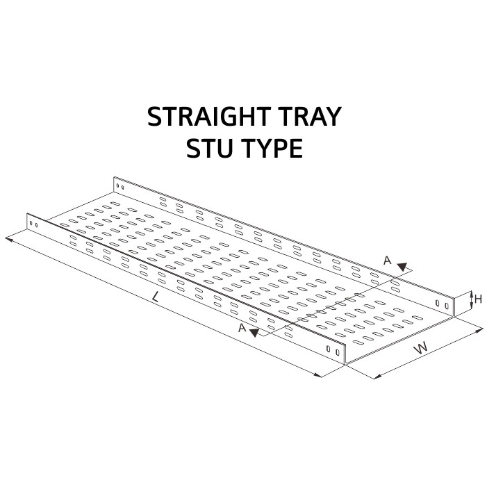 Jual Cable Tray Type STU W 100 x H 100 x L 3000 - Hot DIp Galvanize ...