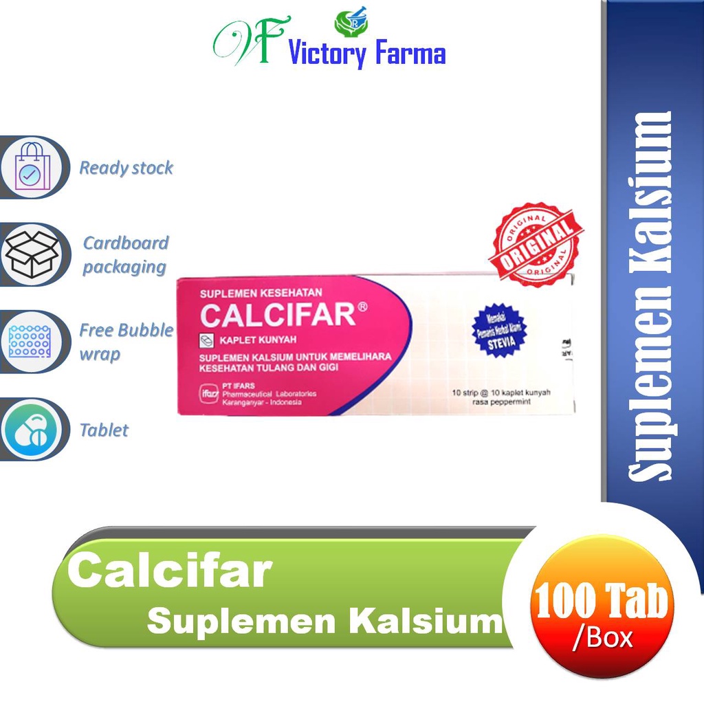Jual Calcifar Box 100 Tablet Indonesia|Shopee Indonesia