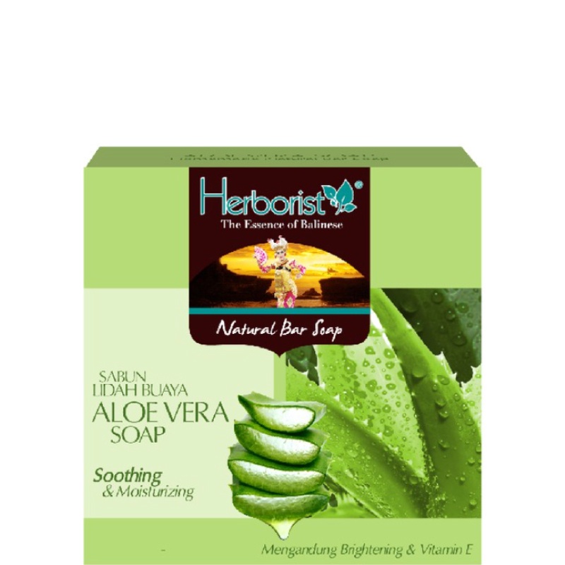 Jual Herborist Natural Sabun Batang Aloe Vera 80 gr | Shopee Indonesia