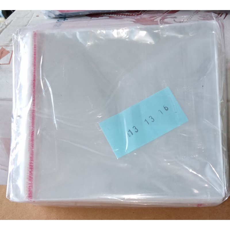 Jual plastik OPP/plastik perekat/plastik bungkus kue ukuran 13x13 ...