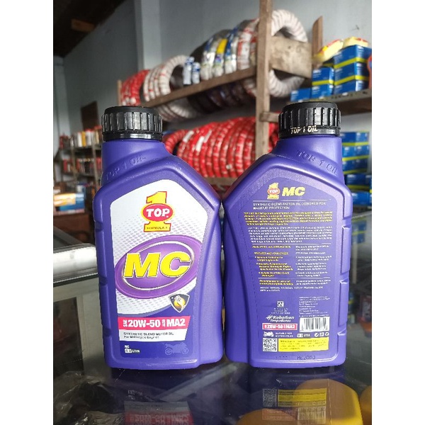 Jual Oli Top 1 MC / Top One MC SAE 20W-50 0.8 Liter | Shopee Indonesia