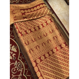 Jual Songket Lepus Halus Glowing Merah Maroon Terang pulir /songket tenun asli palembang /ilham ...