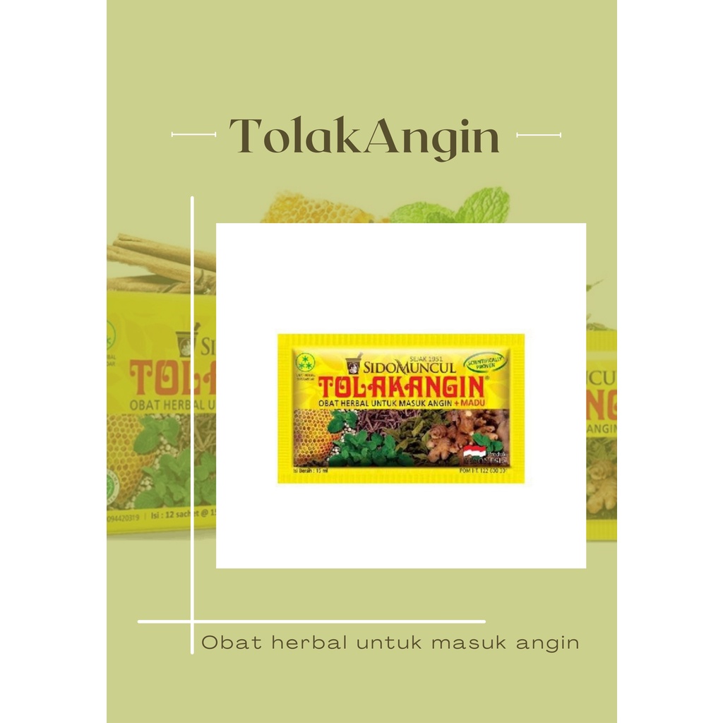 Jual Tolak Angin Cair sachet Herbal 15ml - Obat Masuk Angin | Shopee ...