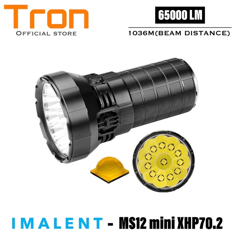 Jual Imalent MS12 mini 65000 Lumens 12*Cree XHP70.2 1036 meter ...