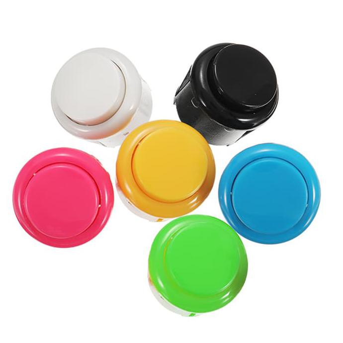 Jual New Ori 24mm Push Button for Arcade Game Joystick Controller ...