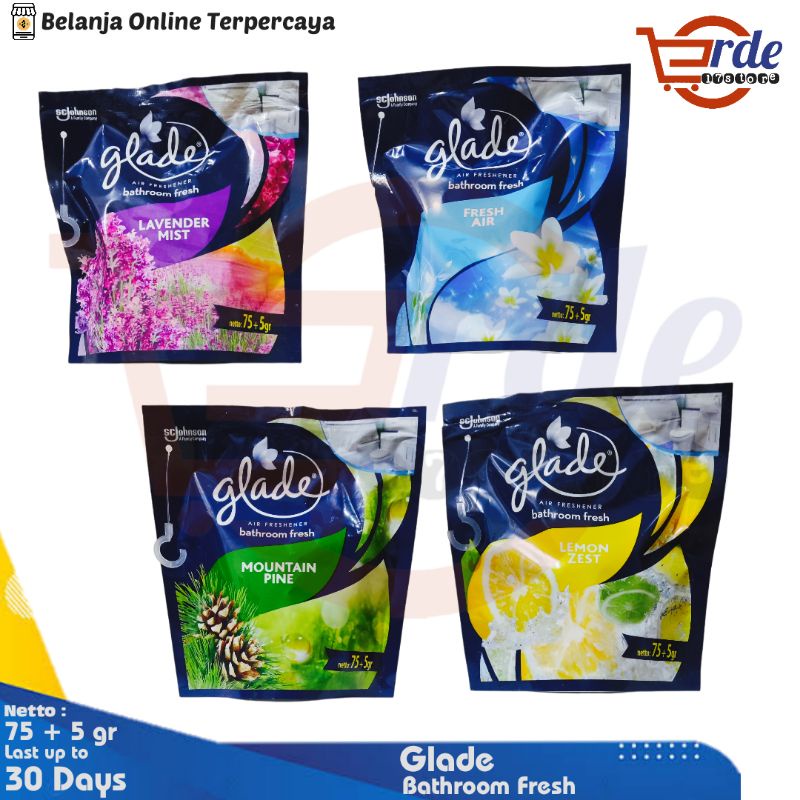 Jual Glade Gantung Bathroom Fresh / Pengharum Ruangan Gantung 75+5 gr | Shopee Indonesia