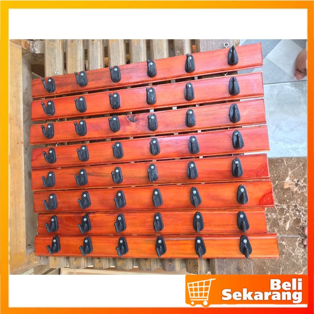 Jual KAPSTOK GANTUNGAN BAJU KAYU / KAPSTOK KAYU CLEAR / KASTOK BAJU ...