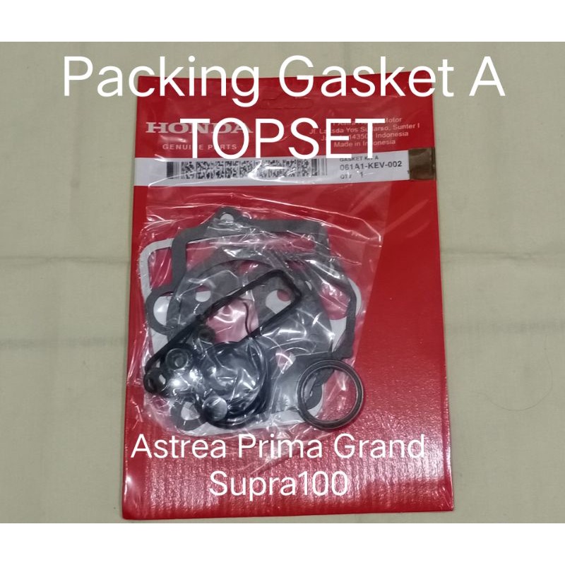 Jual Packing Gasket A TOPSET Astrea Prima Grand Supra100 Ori AHM | Shopee Indonesia