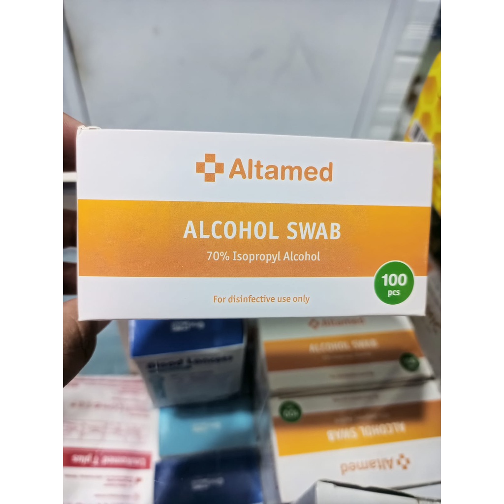 Jual Alcohol Swab Altamed 70% Isopropyl For Disinfective Use Only 100 ...