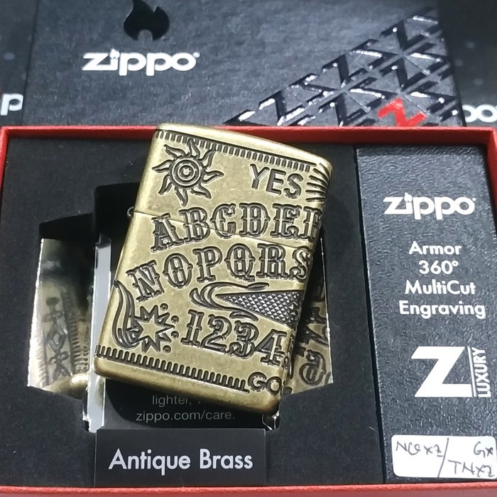Jual ZIPPO LUXURY ARMOR 360' MULTICUT ENGRAVING - OUIJA BOARD DESIGN | Shopee Indonesia
