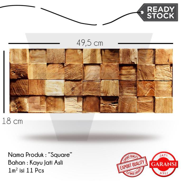 Jual Wall Panel / Wall Cladding / Wood Panel / Hiasan Dinding Kayu Jati ...