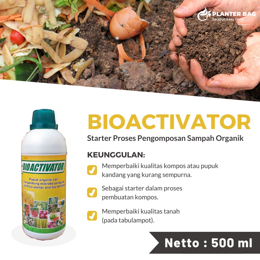 Jual Bio Activator 500ml Starter Kompos & Kualitas Tanah Pupuk Organik ...