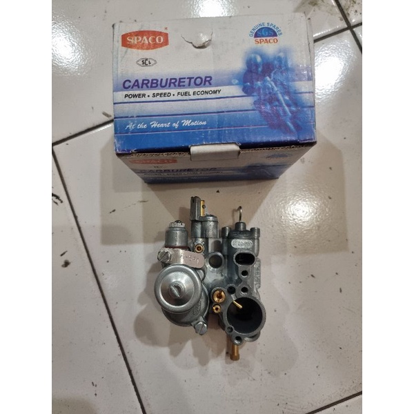 Jual karburator 20-20 cuk miring vespa excel merk SPACO INDIA | Shopee ...