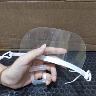 Masker Plastik Penutup Mulut Transparan Bening Higienis Transparant ...
