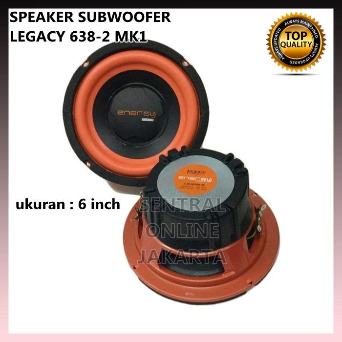 Jual SPEAKER SUBWOOFER 6inch 6 inch LEGACY 638 LG 638-2 MK1 LEGACY 638 ...