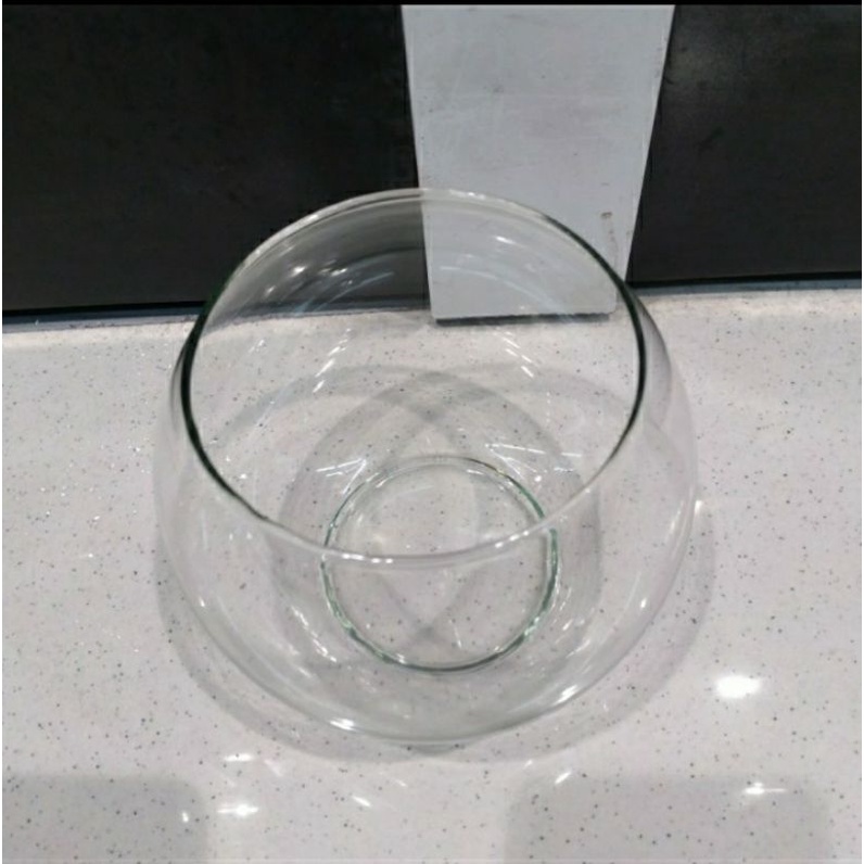 Jual Aquarium Kaca Bulat Aquarium Bowl Glass uk 135 x 125 mm khusus ...