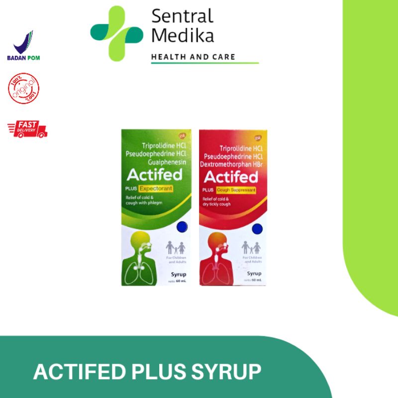 Jual ACTIFED PLUS SYRUP_Obat Batuk Flu Indonesia|Shopee Indonesia