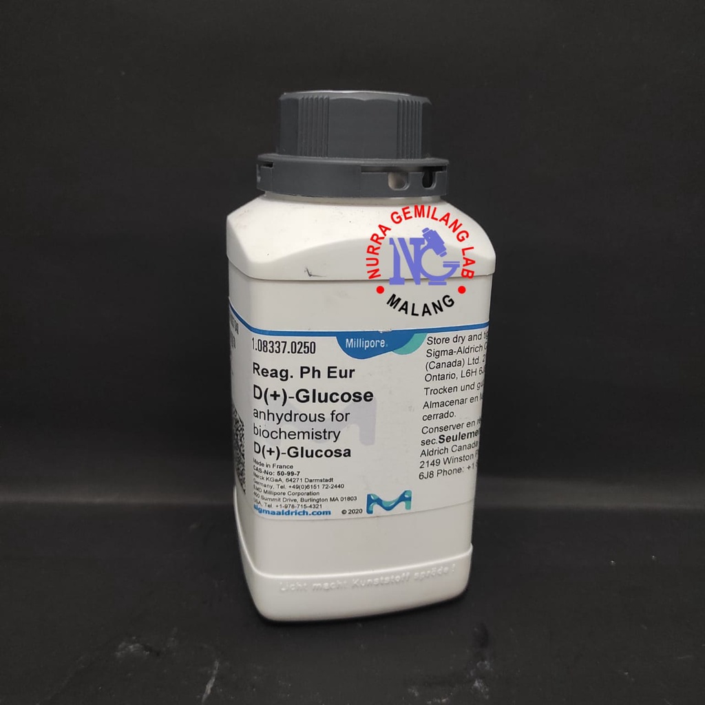 Jual D Glucose anhydrous/ Glukosa Analis MERCK 1.08337.0100 ecer 20gram ...