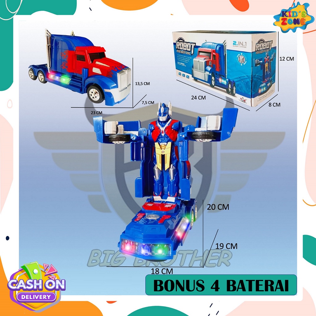 Jual Mobil Mobilan Anak Mainan Robot Transformer Berubah jadi Robot ...
