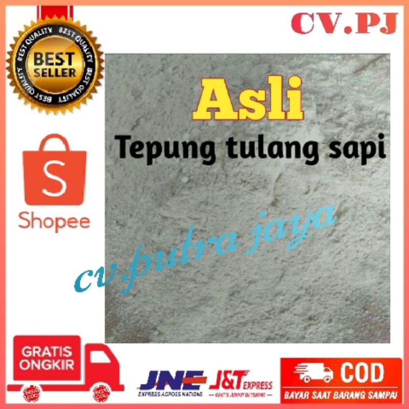 Jual Tepung tulang sapi Asli 1000 g // Tepung tulang sapi original 1 kg ...