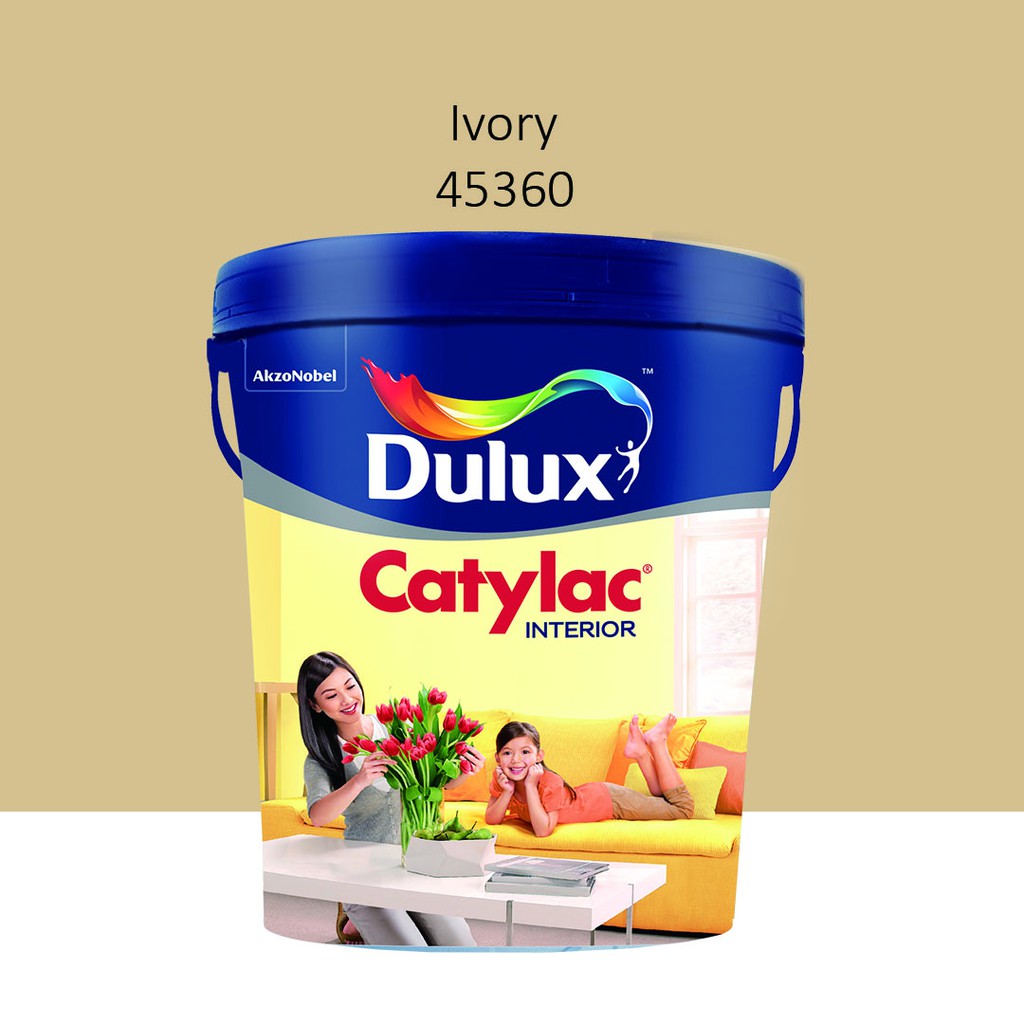 Jual Cat Dinding Dulux Catylac Interior Netto 5 kg - Ivory 45360 ...