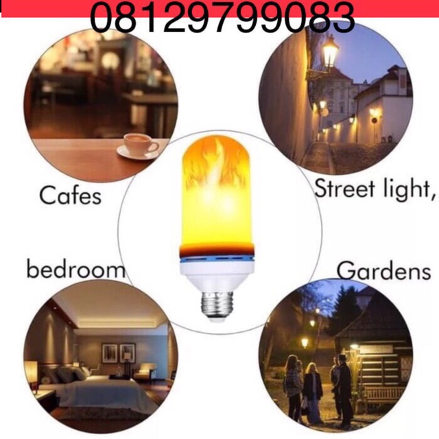 Jual Lampu api led e27 9w 9 watt lampu led flame fire 9 watt | Shopee ...