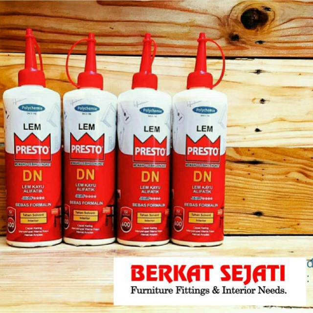 Lem Presto DN Lem Kayu Interior *BEST SELLER ALIFATIK WOOD GLUE 600 GR ...