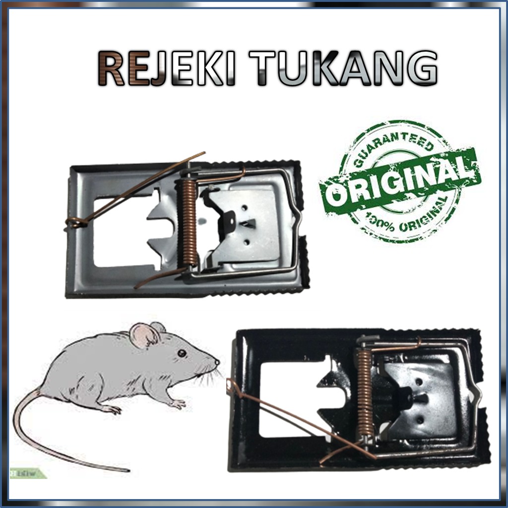 Jual Perangkap Tikus / Jebakan Tikus /Jepretan Tikus Plat Besi Tebal ...