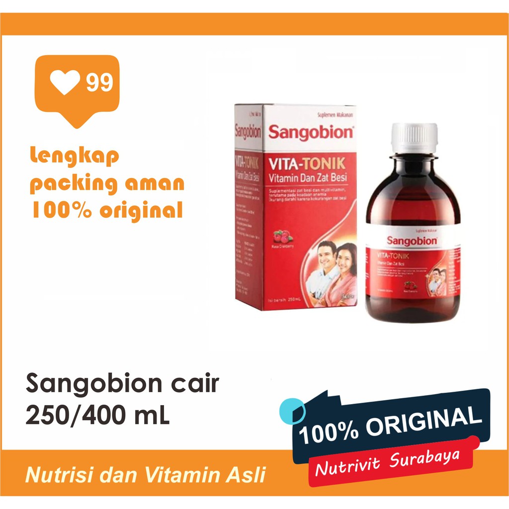 Jual SANGOBION VITATONIK 250 / 400 ml | Shopee Indonesia