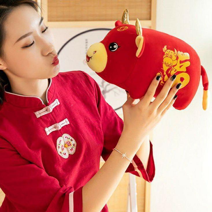 Jual QKT family games BONEKA KERBAU 2021 IMLEK GANTUNG KACA DINDING ...