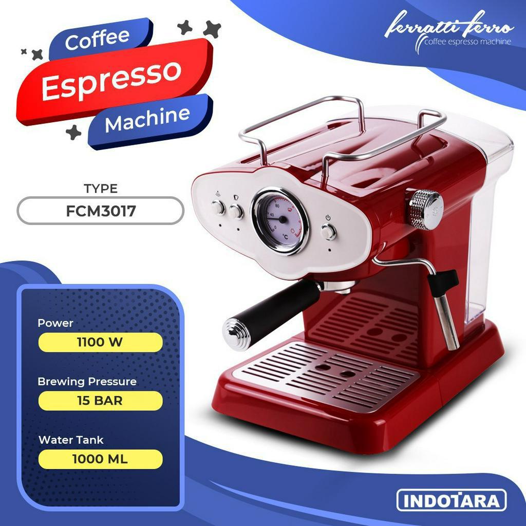 Jual Mesin Kopi Espresso / Espresso Machine Ferratti Ferro FCM3017 ...