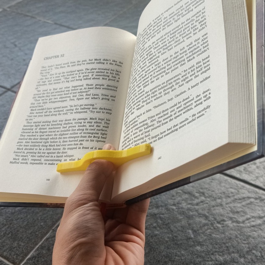 Jual One Hand Book Holder / Alat Bantu Pemegang Buku Satu Tangan (3D ...