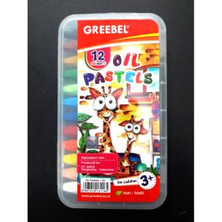 Jual Crayon Greebel 12 Colours Oil Pastels 12C Krayon Minyak Pastel ...
