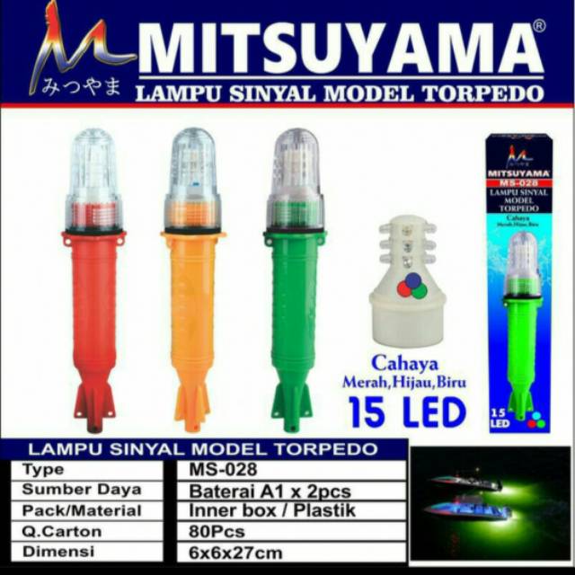 Jual LAMPU NELAYAN /LAMPU SINYAL OUTDOOR LAMPU TORPEDO BESAR 15 LED 10LED 5LED | Shopee Indonesia