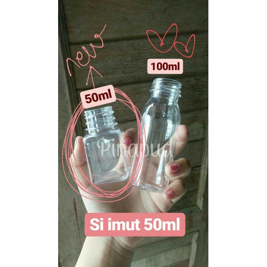 Jual MOIAA BOTOL 50ml KOTAK/ BOTOL PLASTIK/ BOTOL PUDING/ BOTOL PET ...