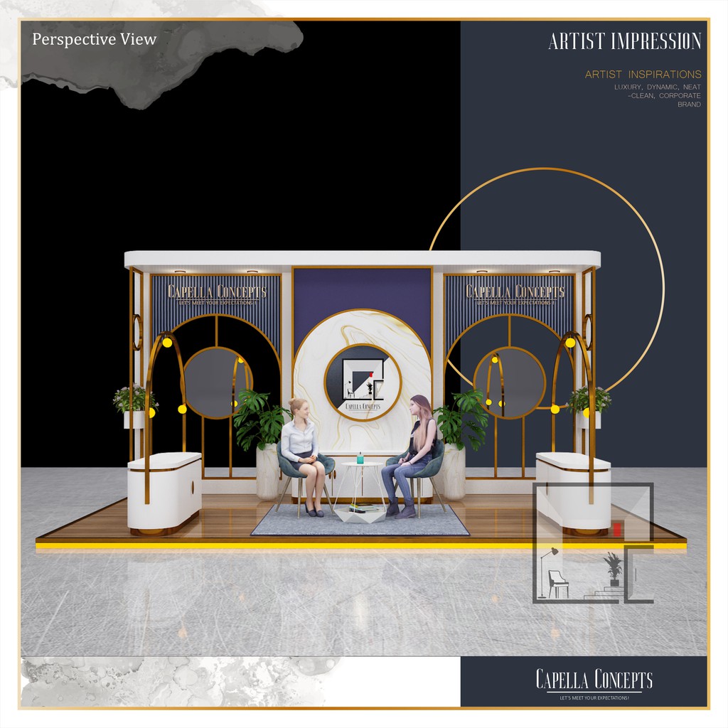 Jual Desain / Gambar | Exhibition Booth Design F; Capella Concepts ...