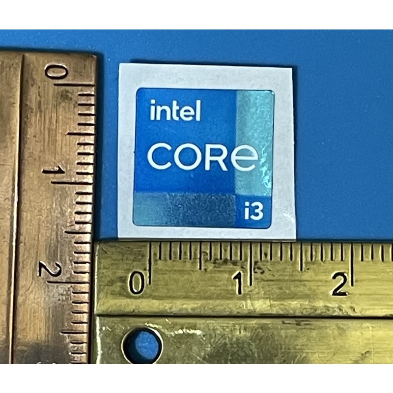 Jual Sticker stiker logo intel core i3 11/12rh gen ori ukuran kecil ...