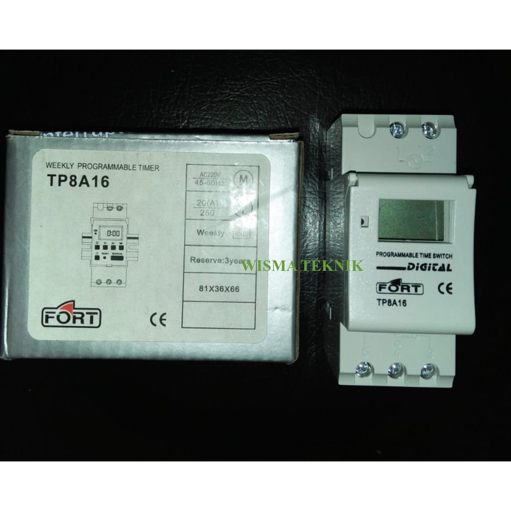Jual TIMER Weekly Digital Timer TP8A16 Fort | Shopee Indonesia