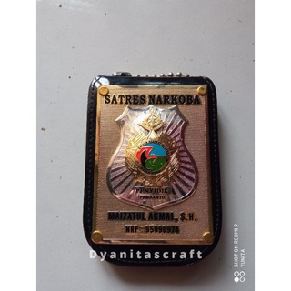 Jual Custom Kalung Lencana Polisi | Name Tag KTA Polri | Id Card ...
