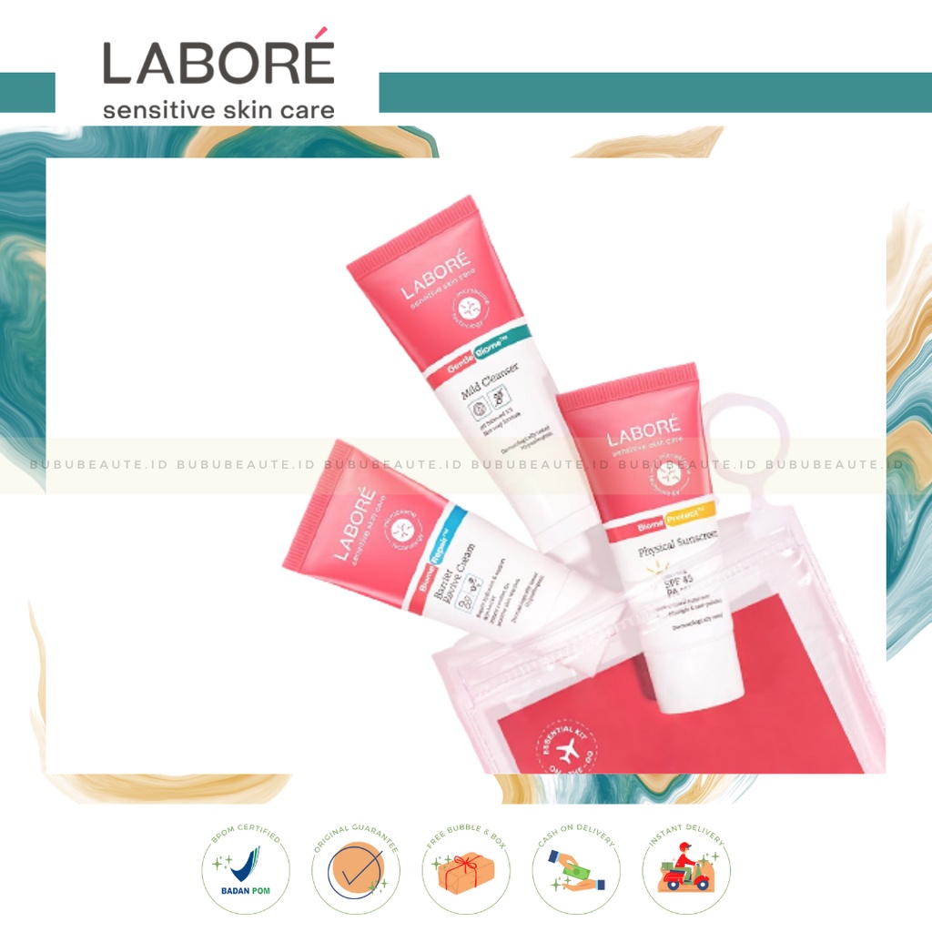 Jual LABORE On-The-Go Minis Trial Kit (Mild Cleanser 15ml, Barrier ...