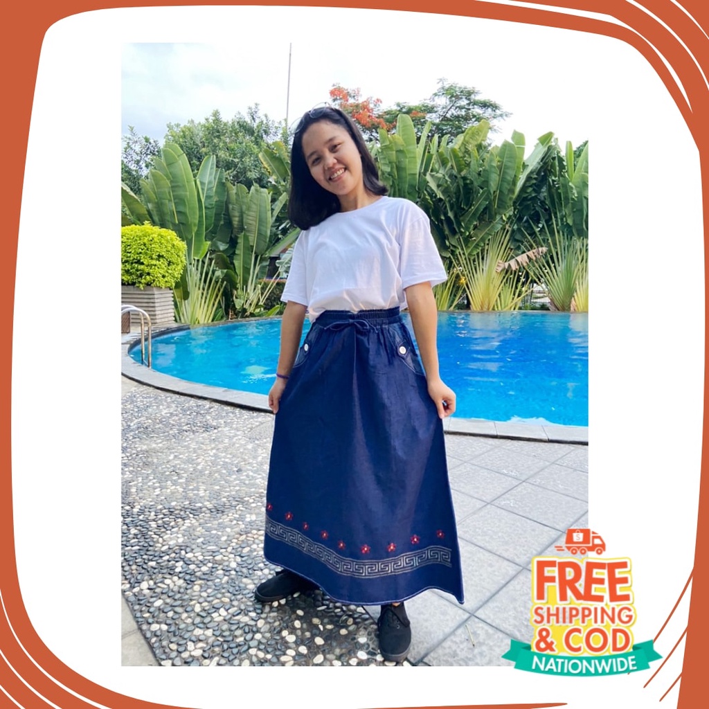 Jual Bawahan remaja Anak Sekolah Kuliah Dewasa Street / Rok jeans/lepis ...